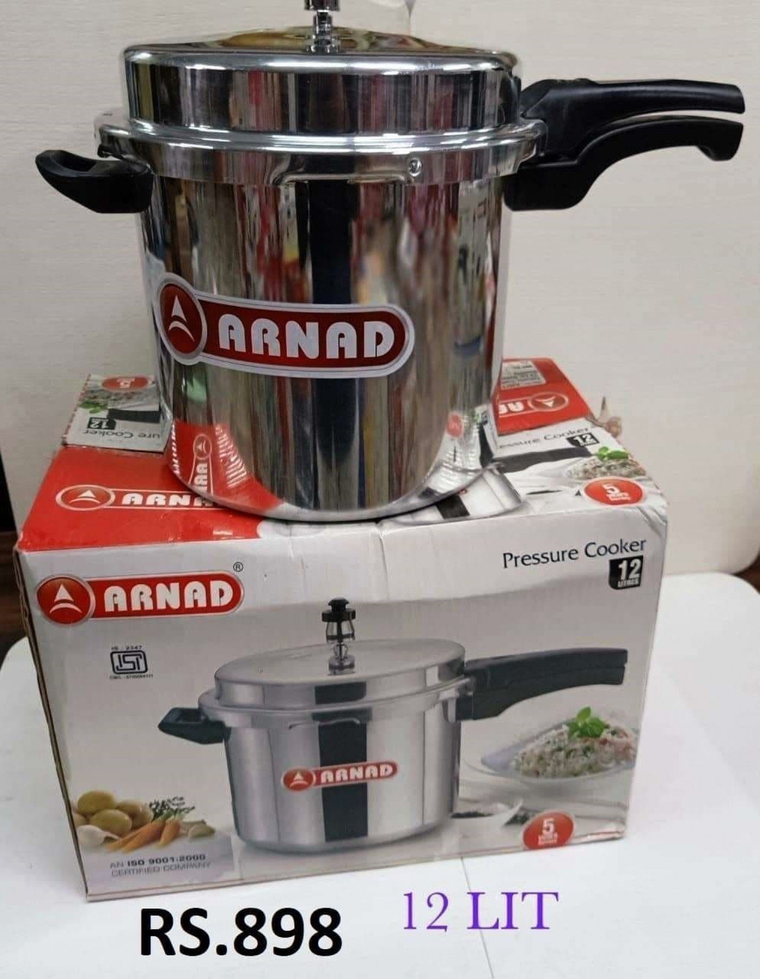 Arnad Cooker - 12 LTR COOKER - Cooker, Mixi, Bowl, Non stick Etc ...